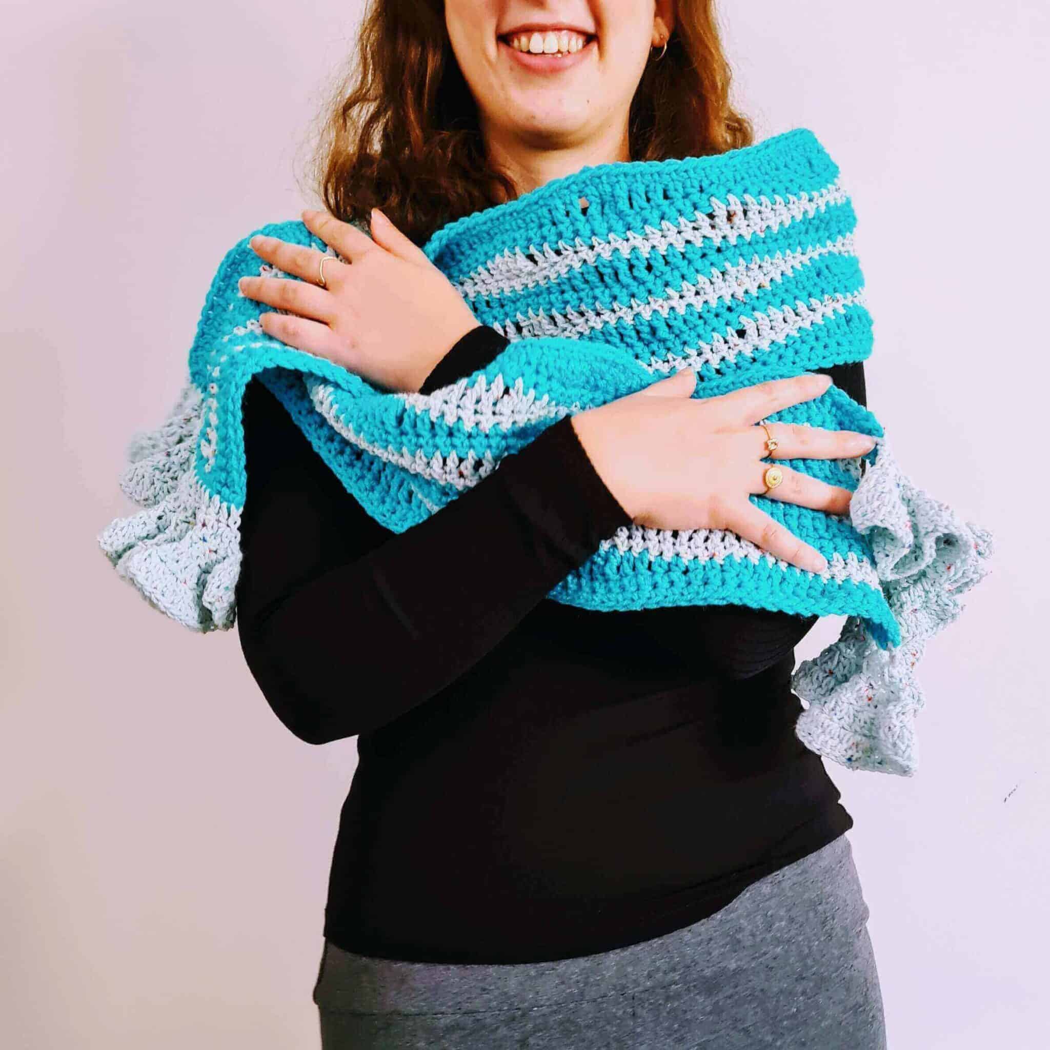Free Crochet Scarf Pattern: The Nordic Trails Scarf - Sandra Stitches