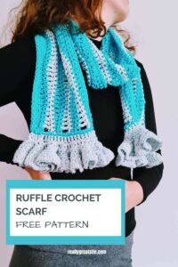 Ruffle Crochet Scarf Pattern - Sandra Stitches