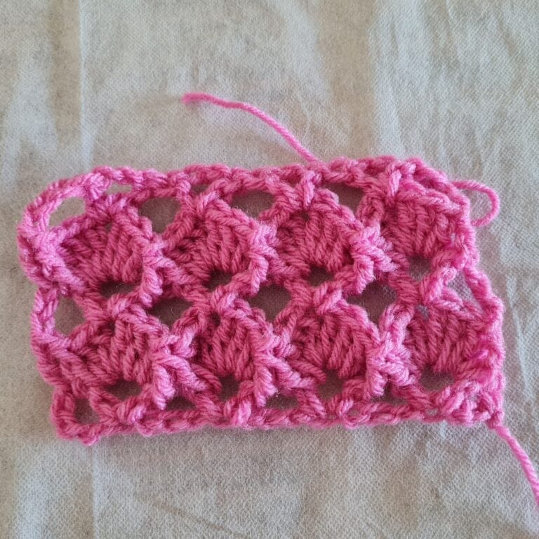 Diamond Stitch Crochet Tutorial - Sandra Stitches