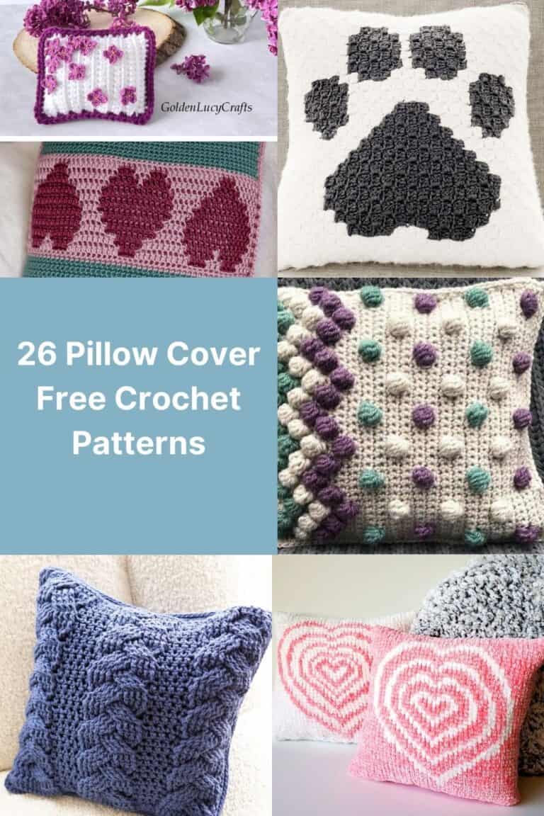 26 Free Crochet Pillow Cover Patterns - Sandra Stitches