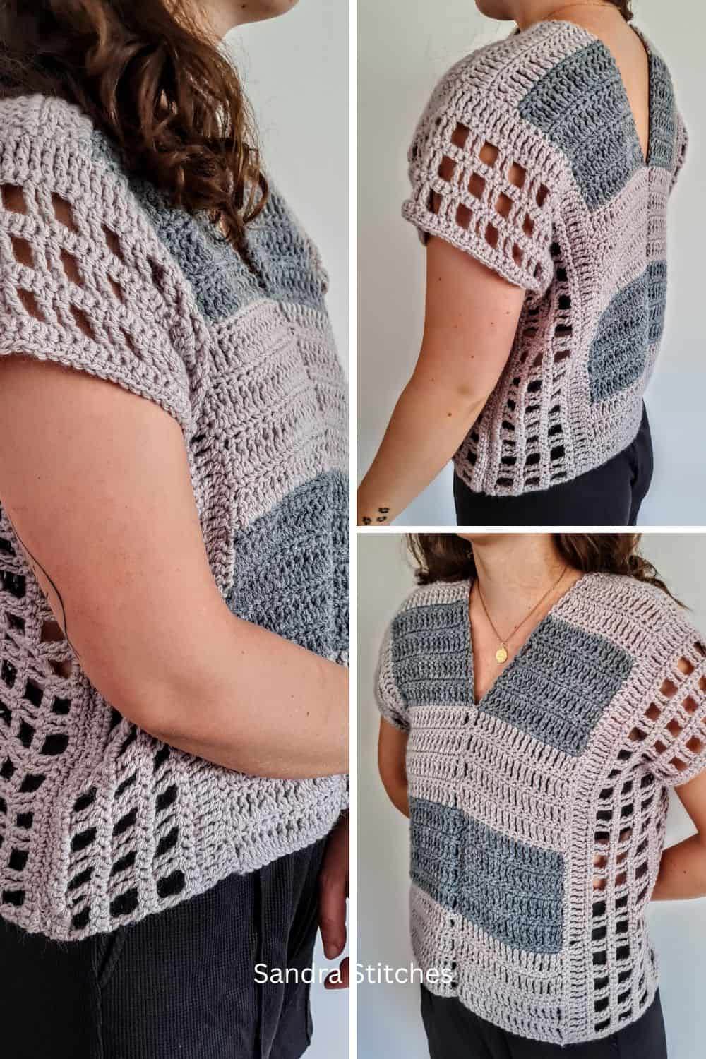 Simple Crochet Top Pattern - Tuli - Sandra Stitches