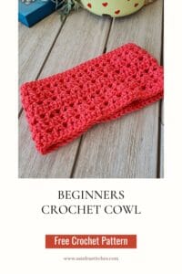 Beginner's Crochet Cowl Pattern - Raspberry Collection - Sandra Stitches