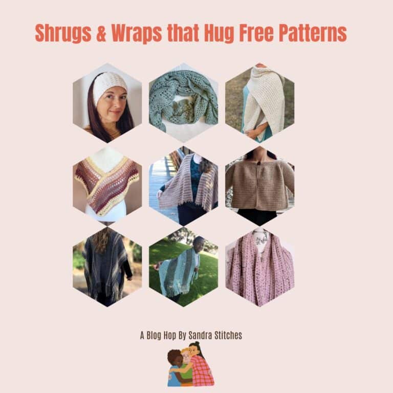 Shrugs and Wraps that Hug - Blog Hop - Sandra Stitches