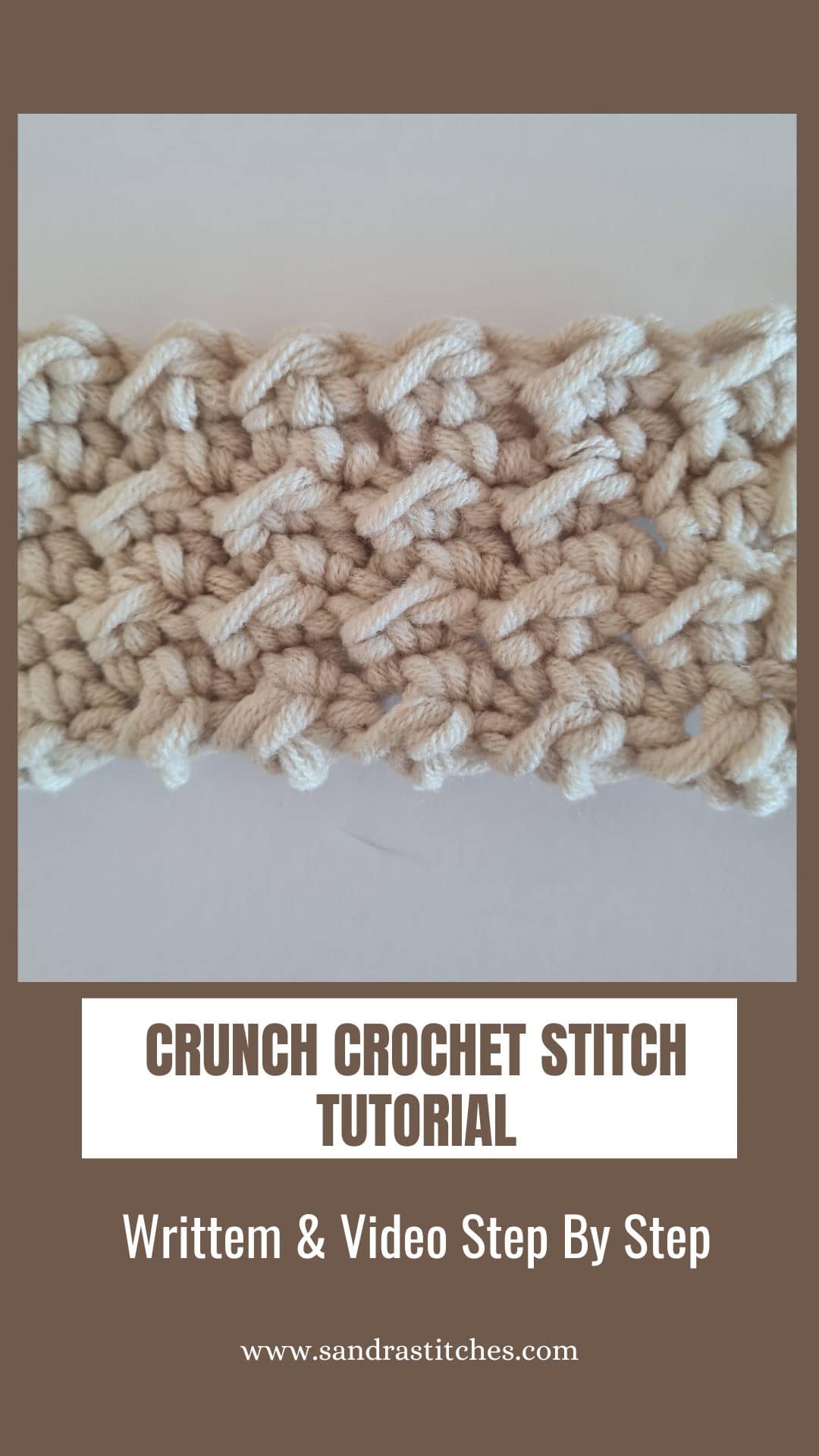 Crochet Crunch Stitch Tutorial - Sandra Stitches