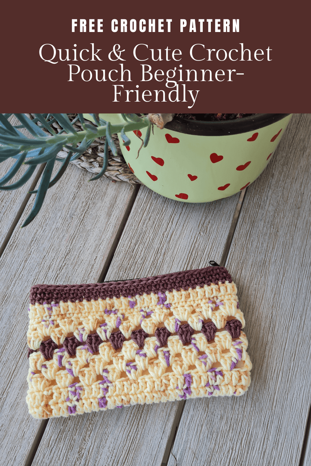 Easy Crochet Pouch Pattern for a Sweet Summer Project - Sandra Stitches