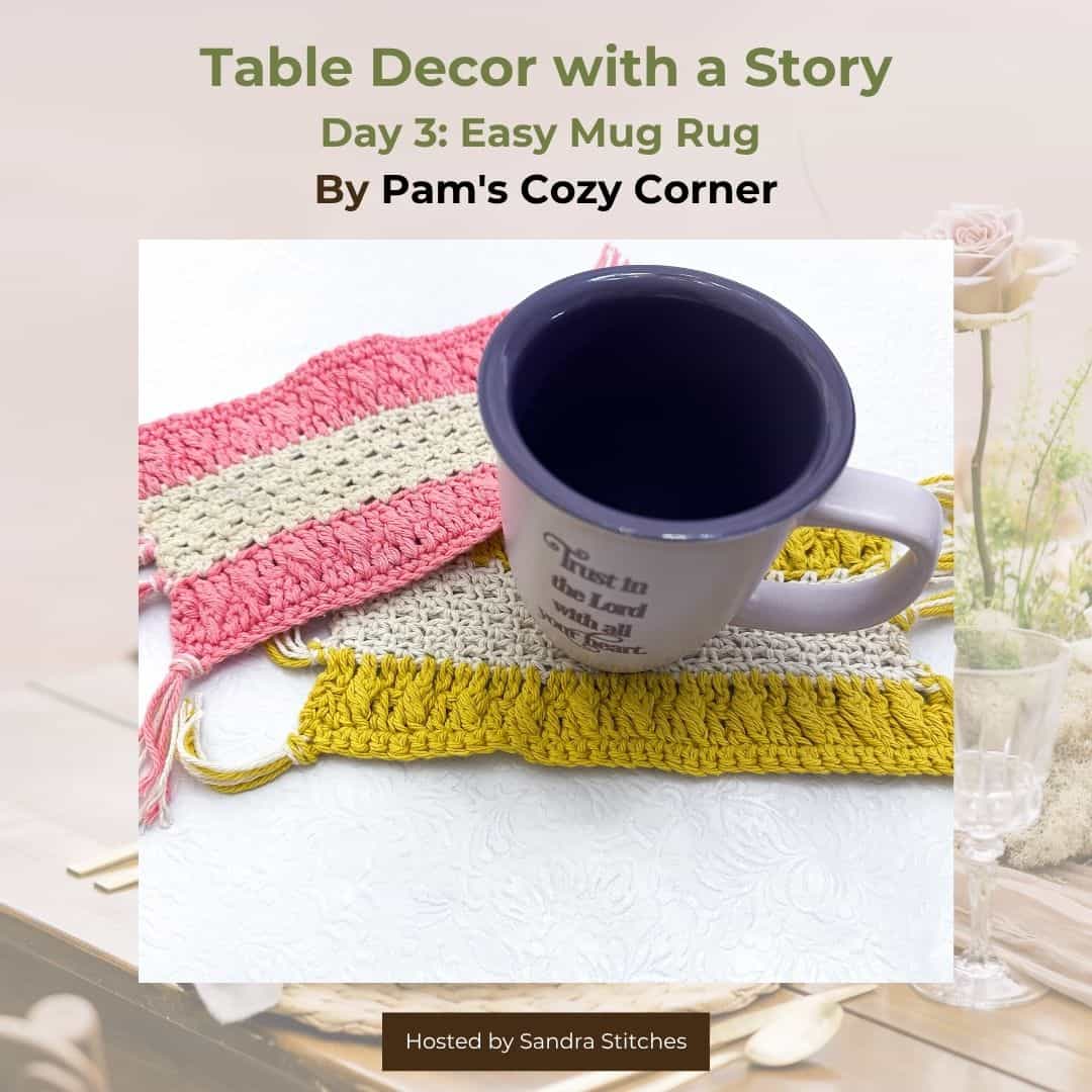 15 Free Crochet Table Decor Patterns with a Story Blog Hop - Sandra ...