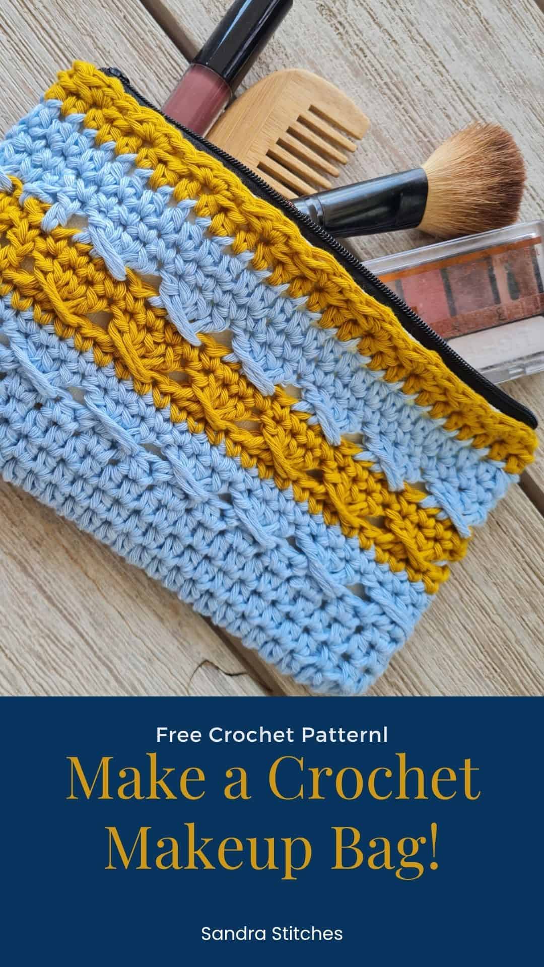 Crochet Makeup Pouch Pattern | Easy Stash-Busting Gift Idea - Sandra ...