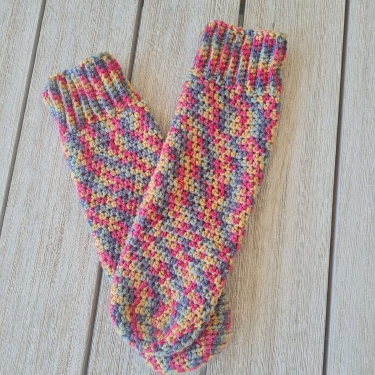 Simple Toe-Up Crochet Socks Pattern - Sandra Stitches